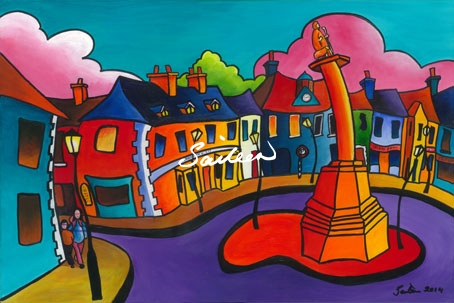 School Around the Corner Limited Edition - Saileen Drumm Art